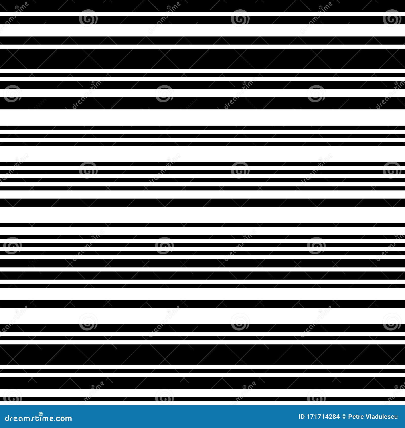 Pattern with Black and White Horizontal Lines, Modern Stylish Image ...