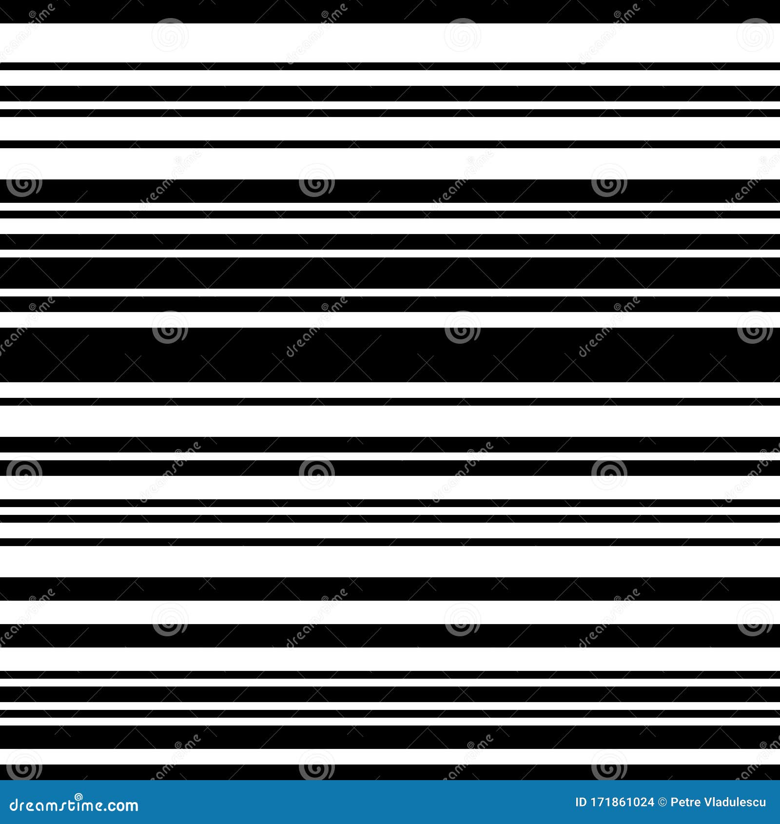 Pattern with Black and White Horizontal Lines, Modern Stylish Image ...