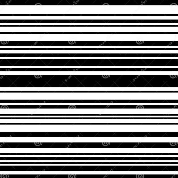 Pattern with Black and White Horizontal Lines, Modern Stylish Image ...