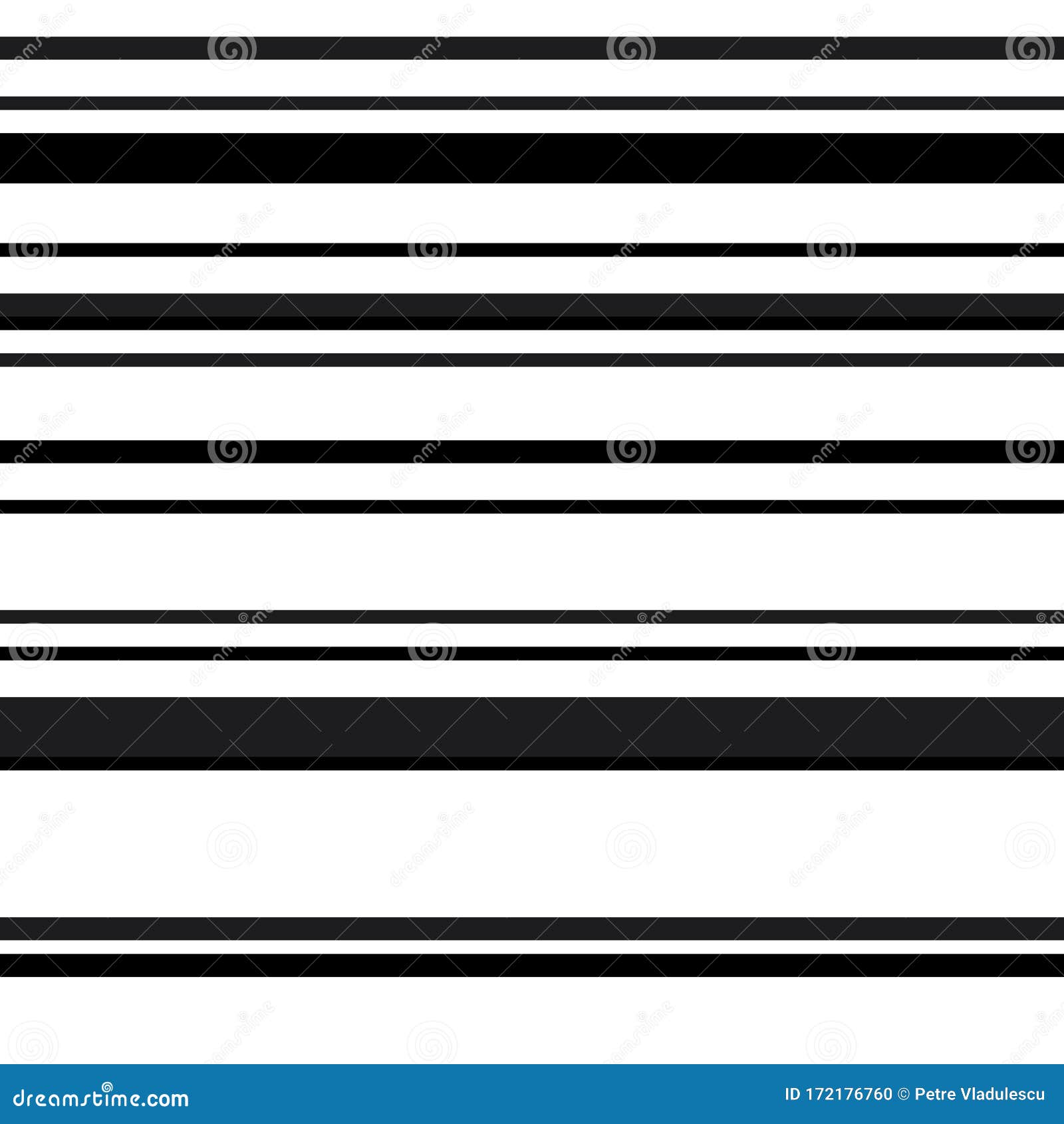 Pattern with Black and White Horizontal Lines, Modern Stylish Image ...