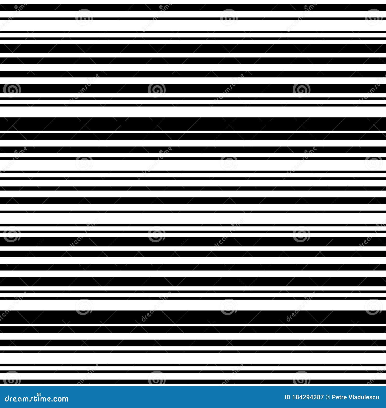 Pattern with Black and White Horizontal Lines, Modern Stylish Image ...
