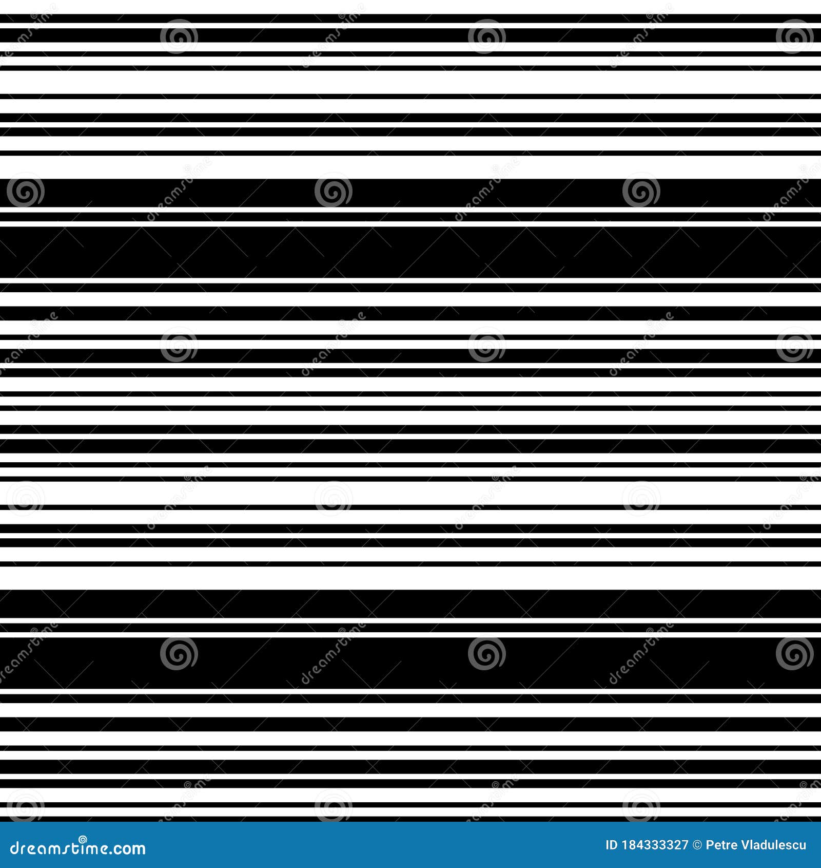 Pattern with Black and White Horizontal Lines, Modern Stylish Image ...