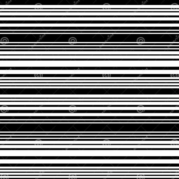 Pattern with Black and White Horizontal Lines, Modern Stylish Image ...