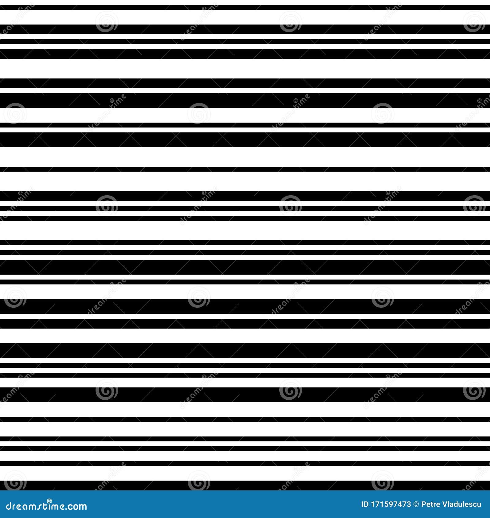 Pattern with Black and White Horizontal Lines, Modern Stylish Image ...