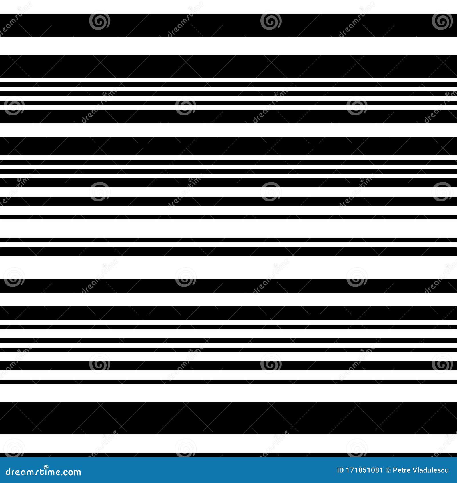 Pattern with Black and White Horizontal Lines, Modern Stylish Image ...