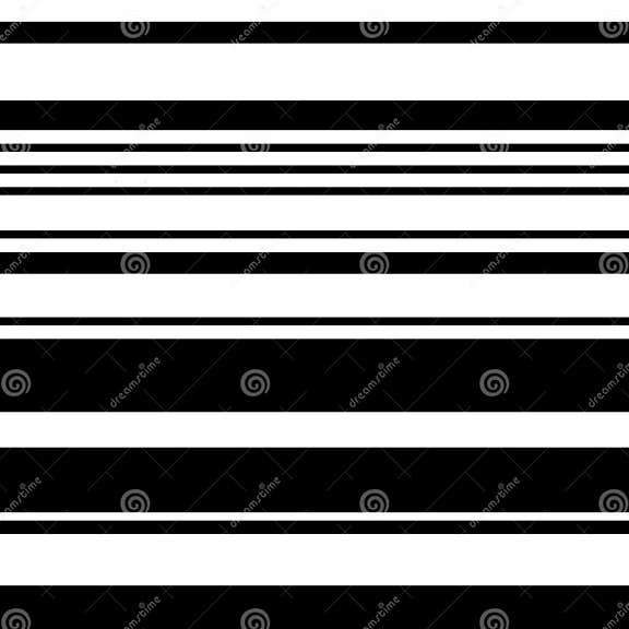 Pattern with Black and White Horizontal Lines, Modern Stylish Image ...