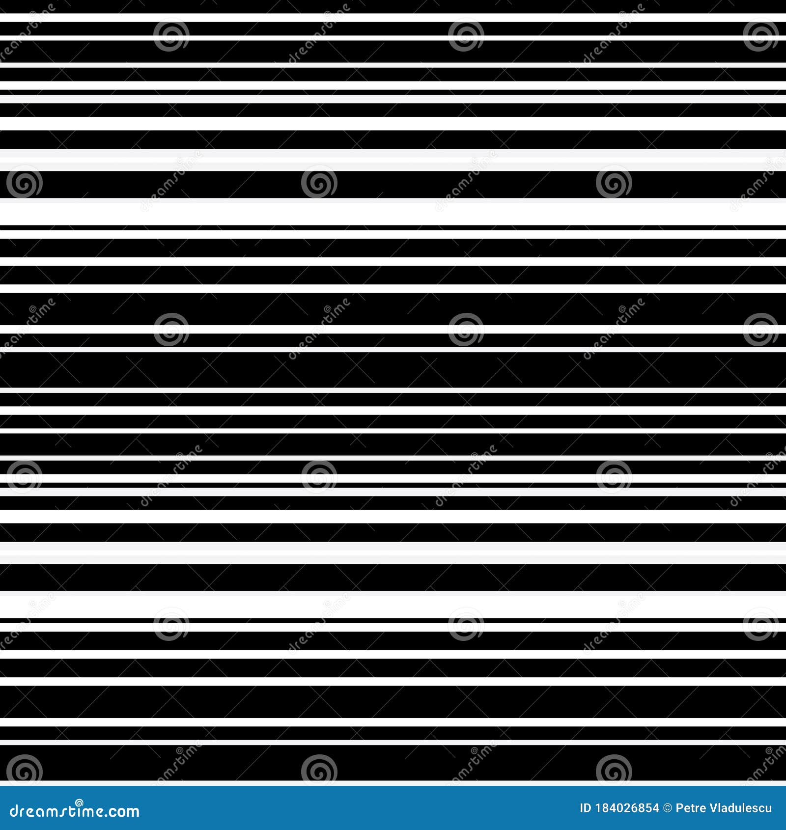 Pattern with Black and White Horizontal Lines, Modern Stylish Image ...