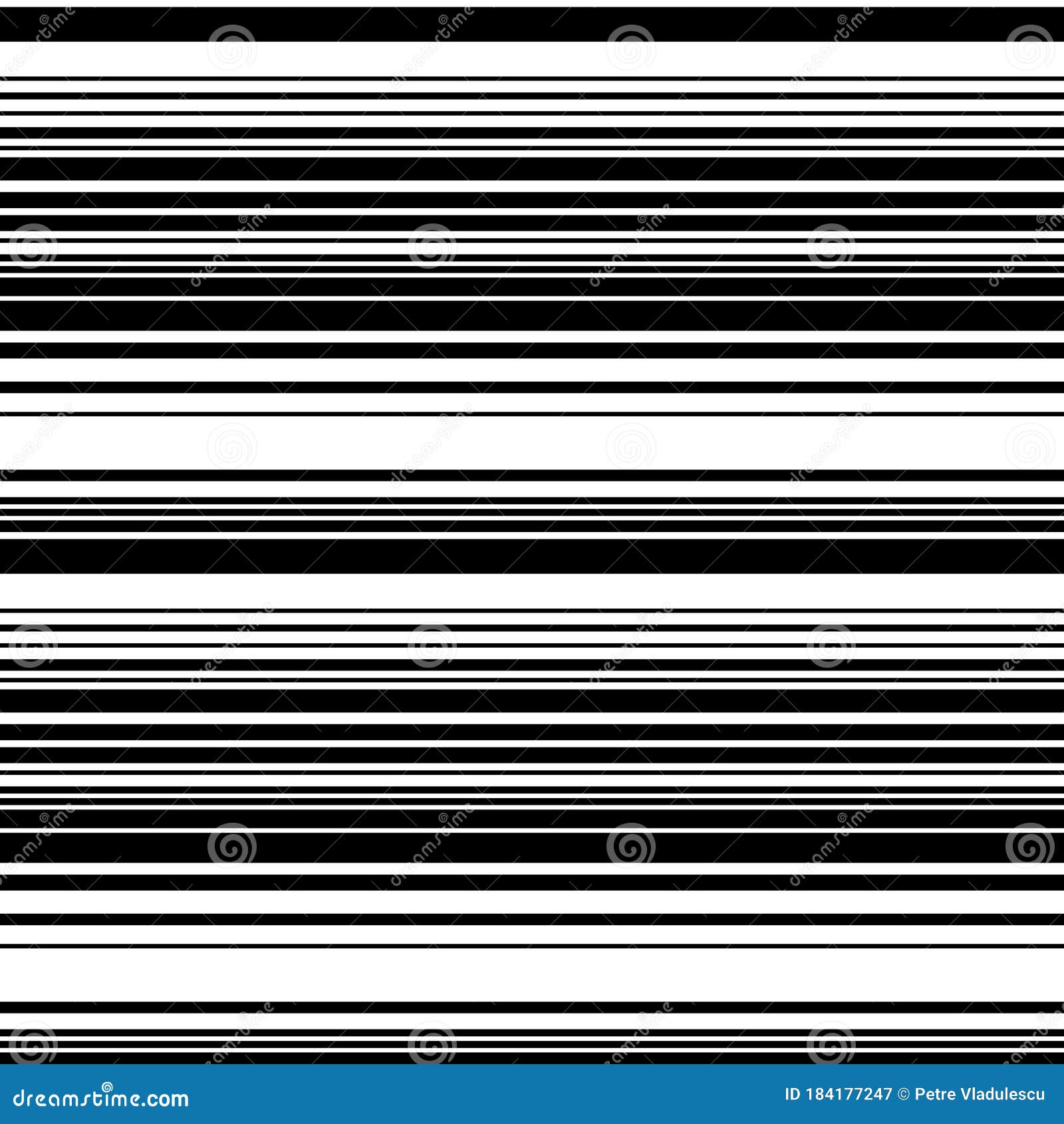 Pattern with Black and White Horizontal Lines, Modern Stylish Image ...