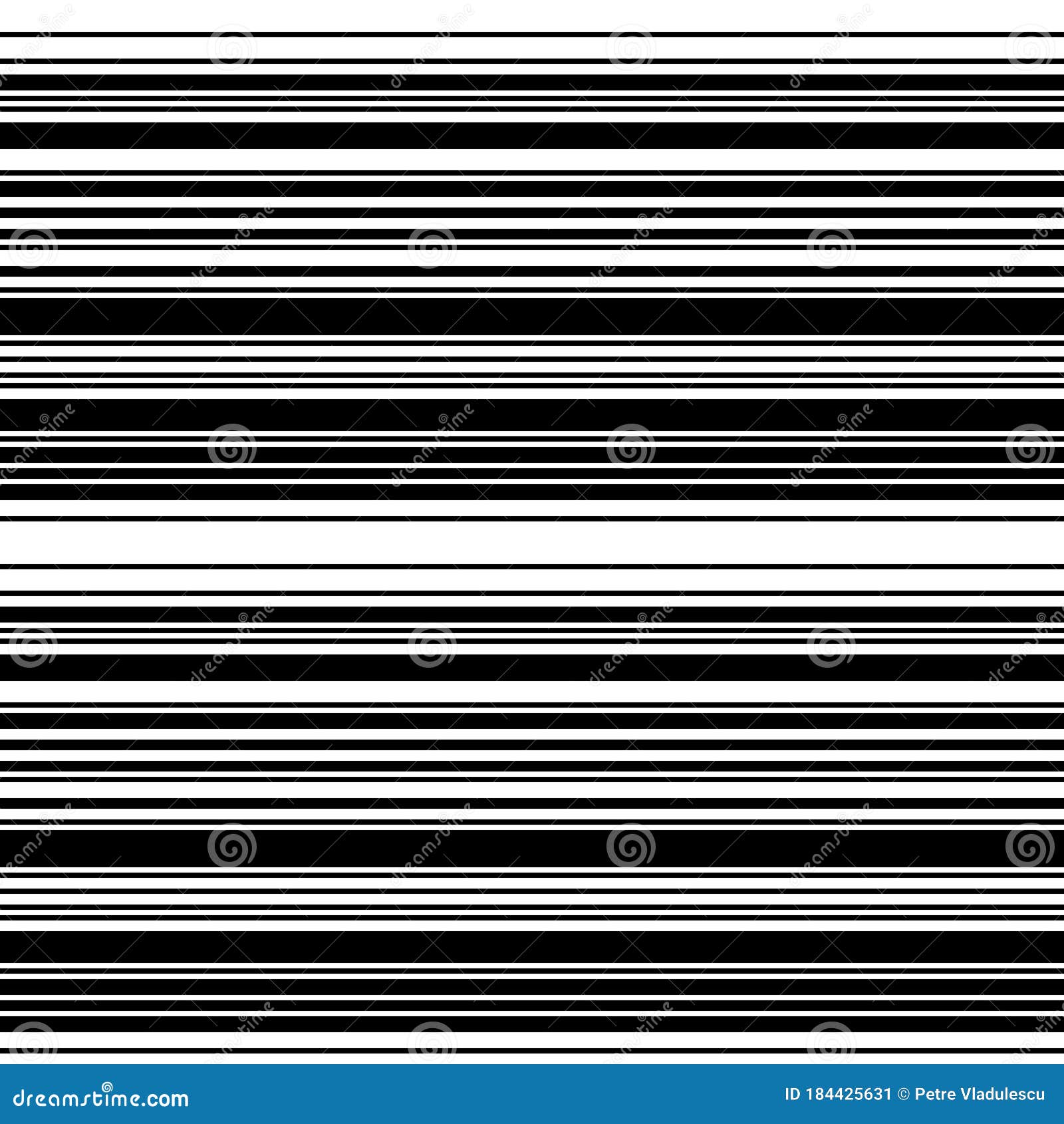 Pattern with Black and White Horizontal Lines, Modern Stylish Image ...