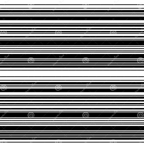 Pattern with Black and White Horizontal Lines, Modern Stylish Image ...