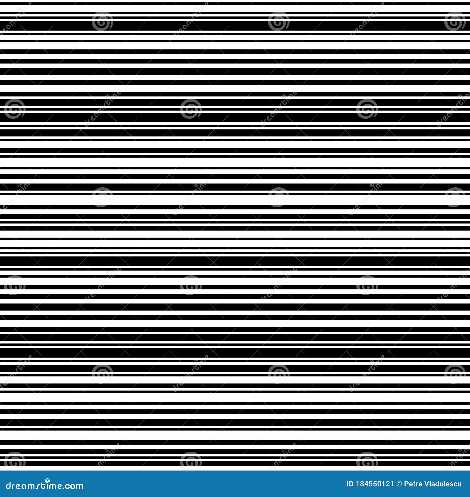 Pattern with Black and White Horizontal Lines, Modern Stylish Image ...