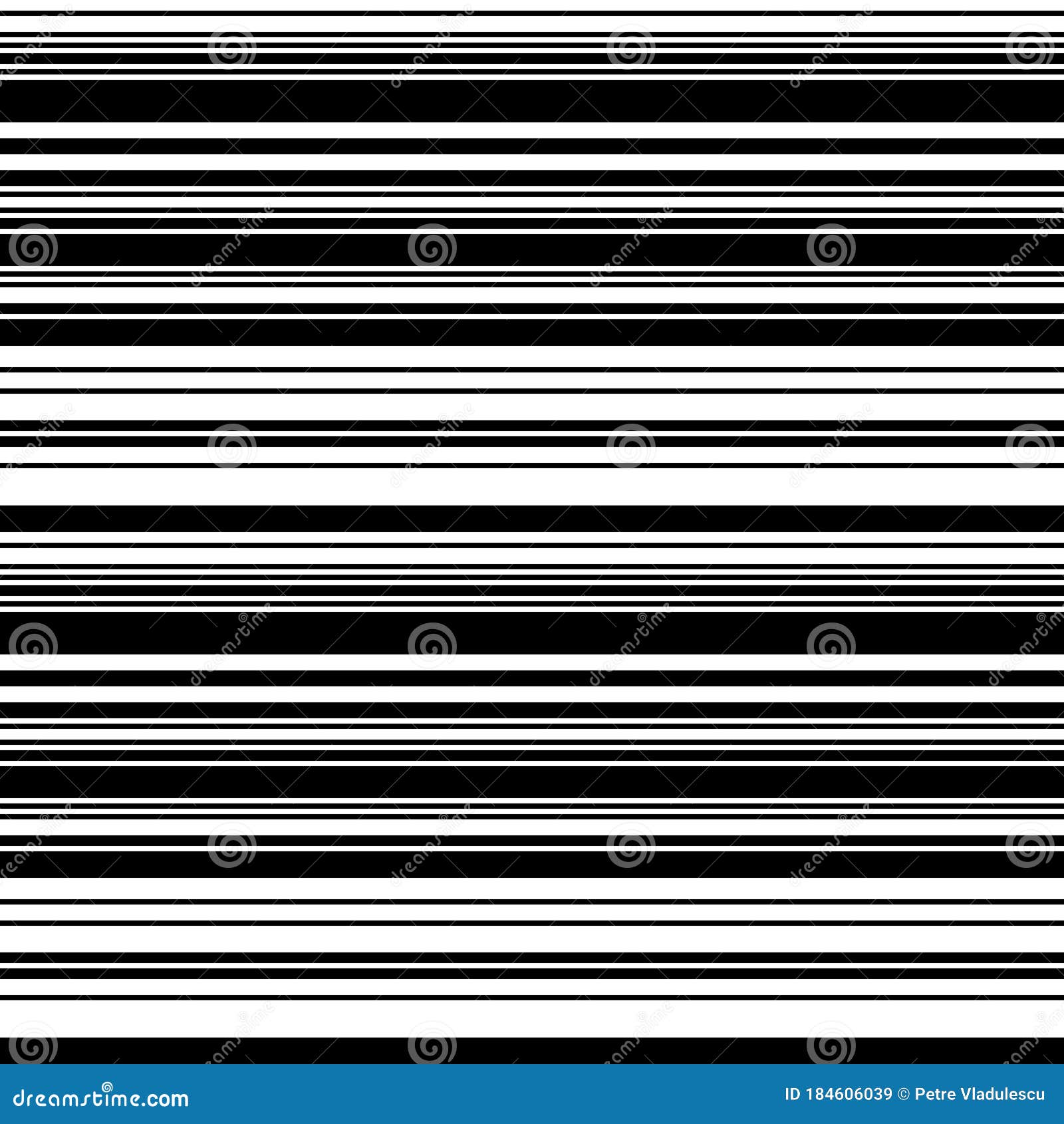 Pattern with Black and White Horizontal Lines, Modern Stylish Image ...