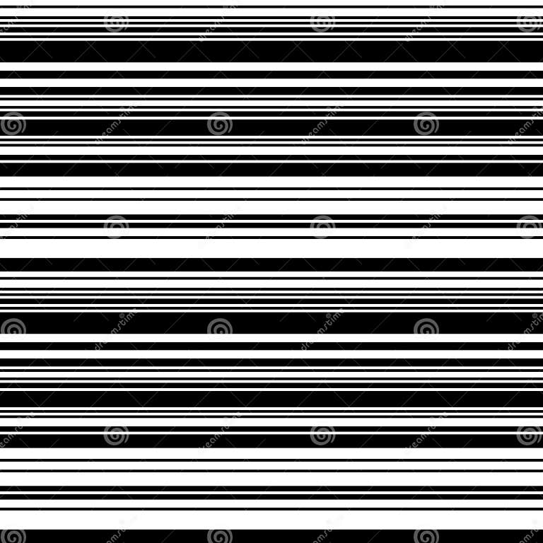 Pattern with Black and White Horizontal Lines, Modern Stylish Image ...