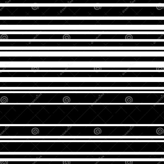 Pattern Black and White Horizontal Stripe Stock Vector - Illustration ...