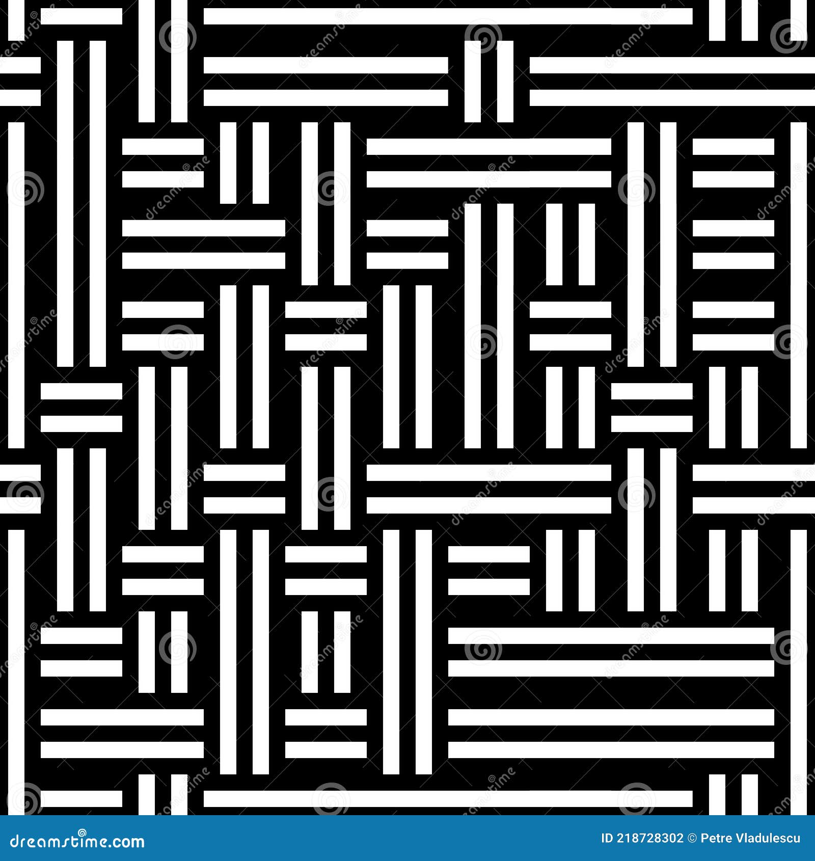 Pattern with Black and White Lines 8340, Modern Stylish Image. Stock ...