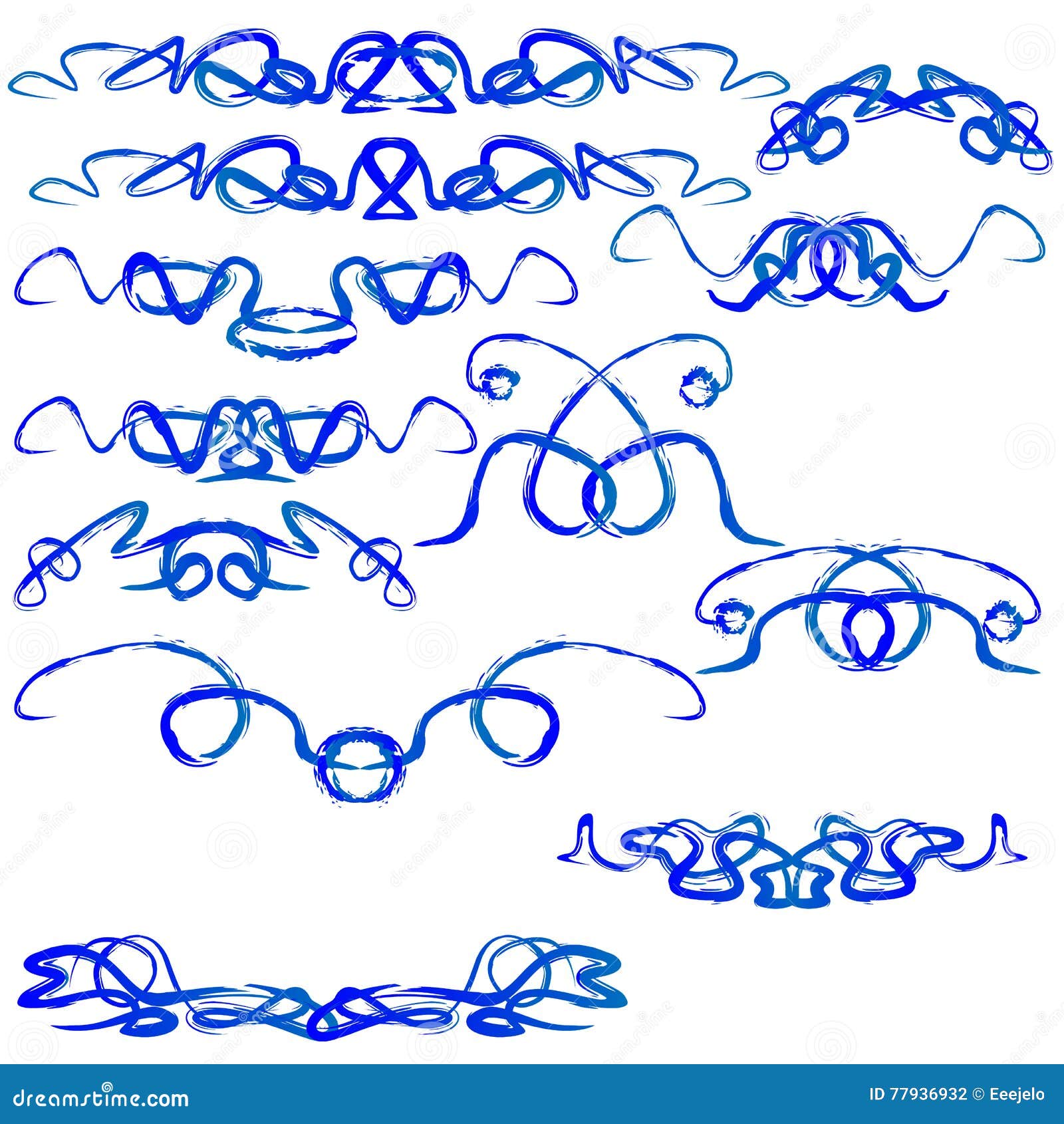 Pattern blue stock vector. Illustration of decoration - 77936932