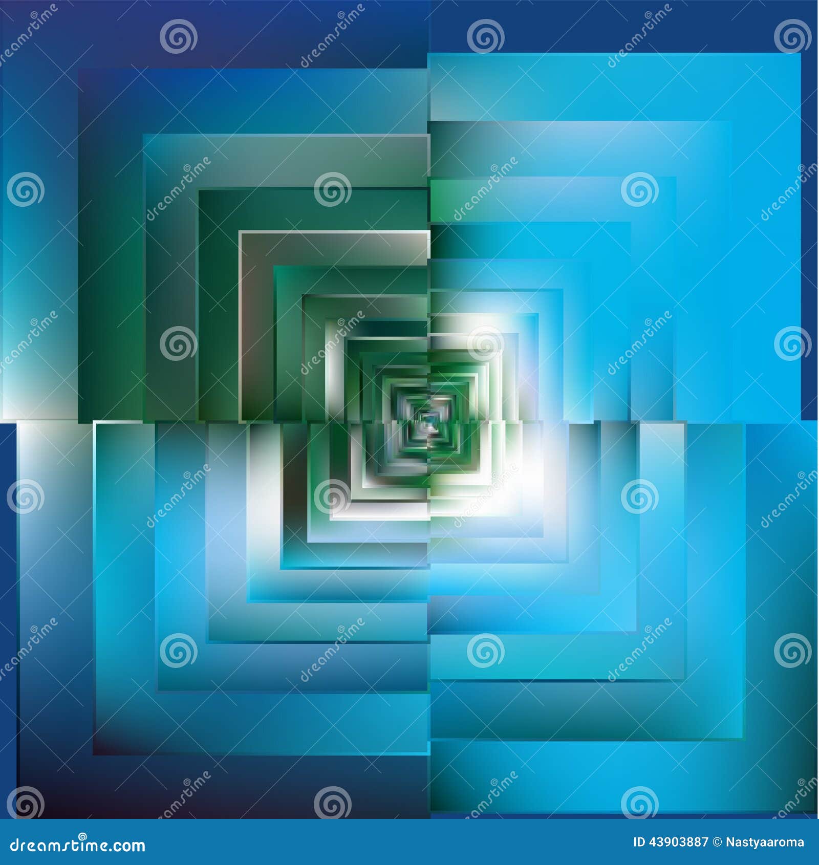 Pattern of Blue Color Mosaic Background. Vector Stock Vector ...