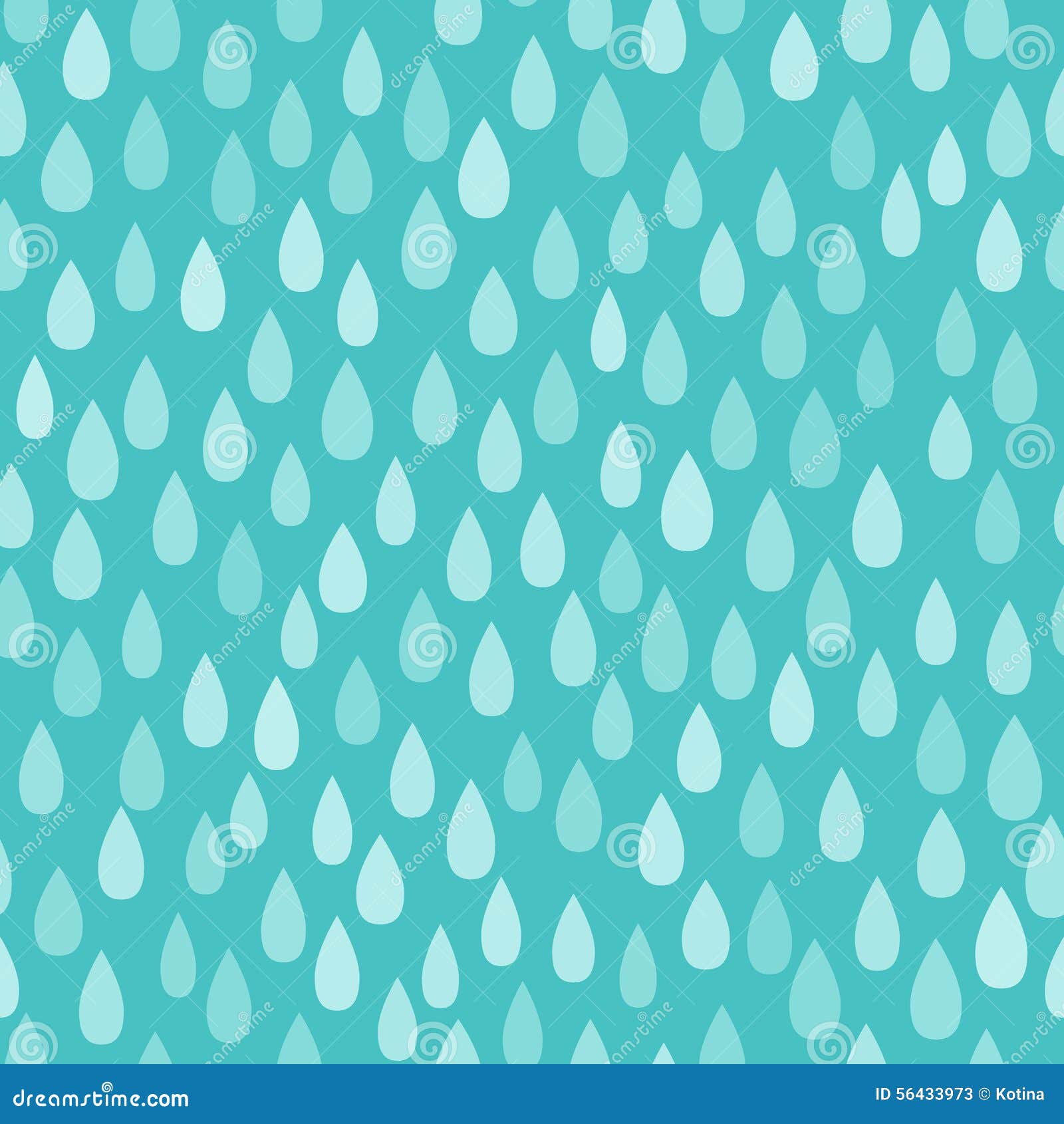The Pattern of Blue Drops of Rain. Different Colors Stock Illustration ...