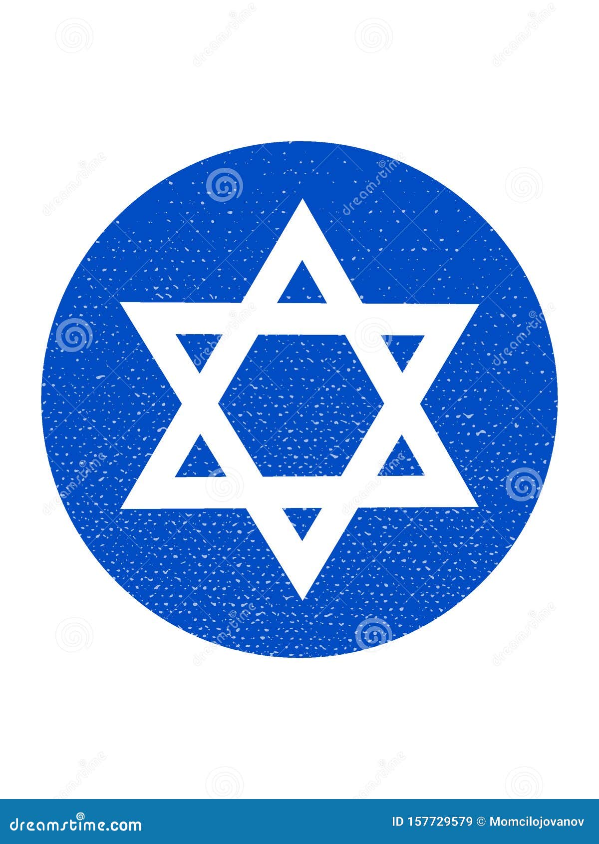 Pattern Blue Illustration of Star of David Stock Vector - Illustration ...