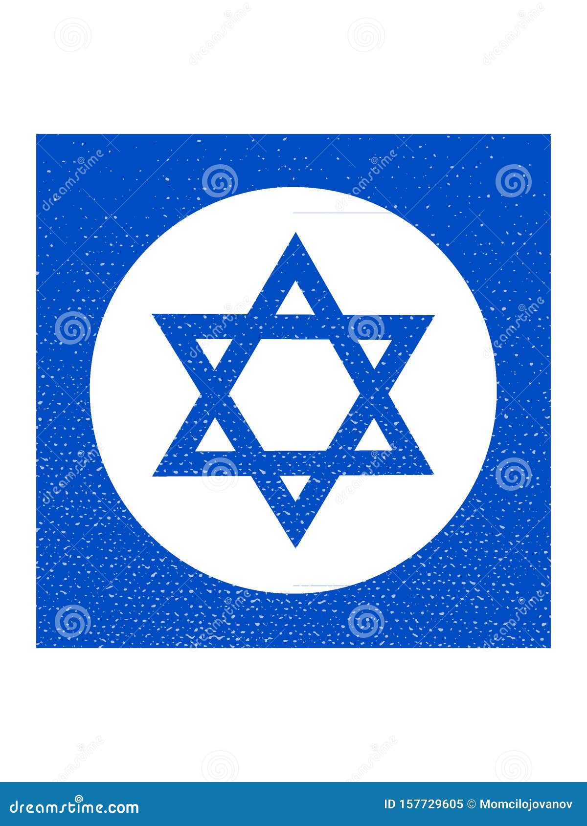 Pattern Blue Illustration of Star of David Stock Vector - Illustration ...