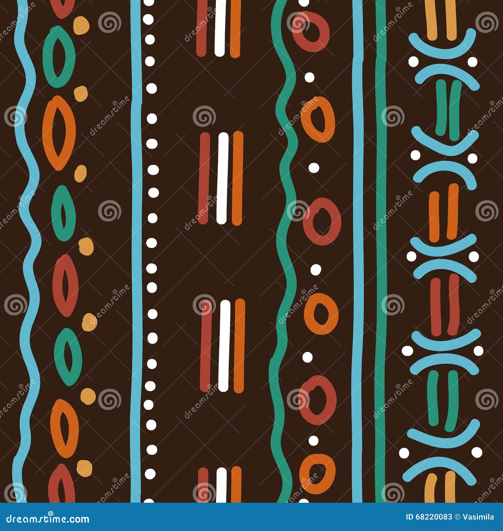 Pattern with blue lines stock vector. Illustration of varicolored ...