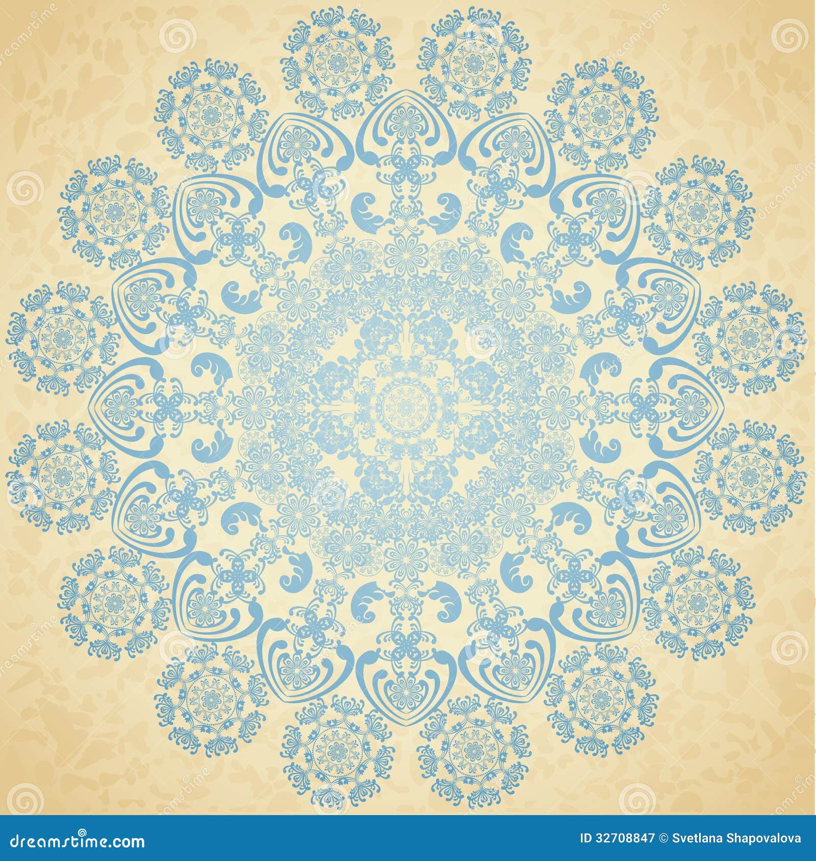 Pattern blue, old paper stock vector. Illustration of decor - 32708847