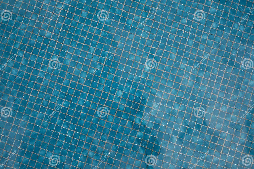 Pattern of blue pool tiles stock photo. Image of tiles - 288745912