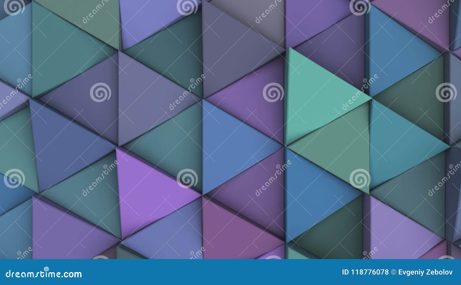 Pattern of Blue-purple Triangle Prisms Stock Illustration ...