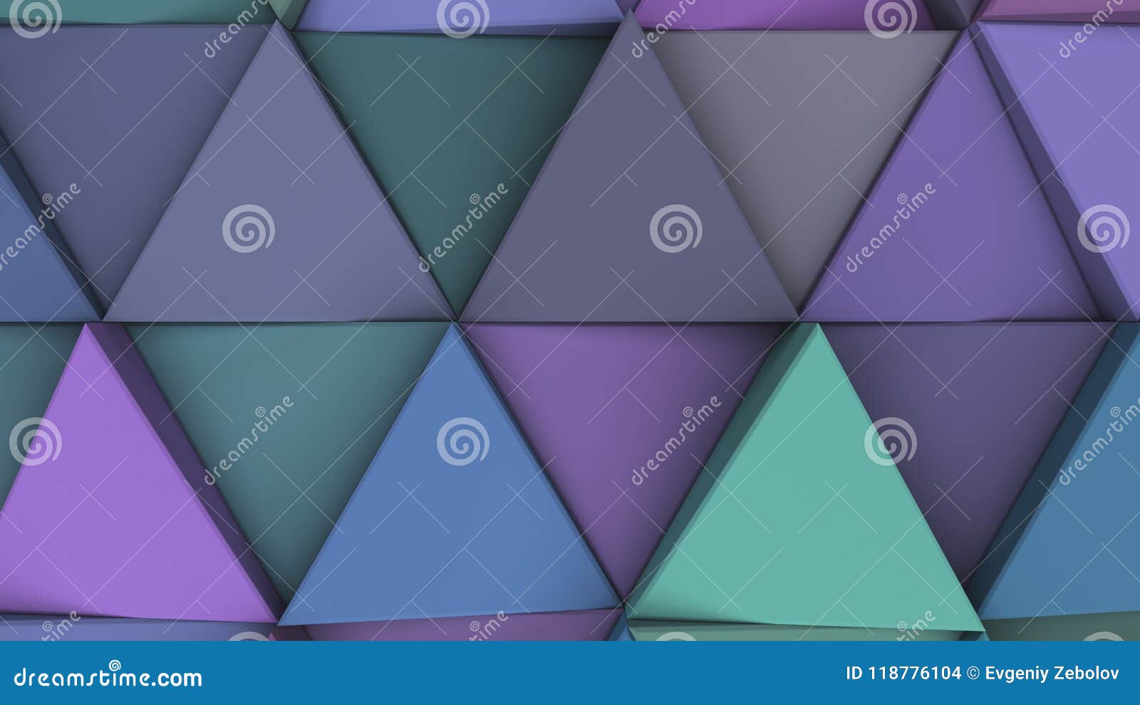 Pattern of Blue-purple Triangle Prisms Stock Illustration ...