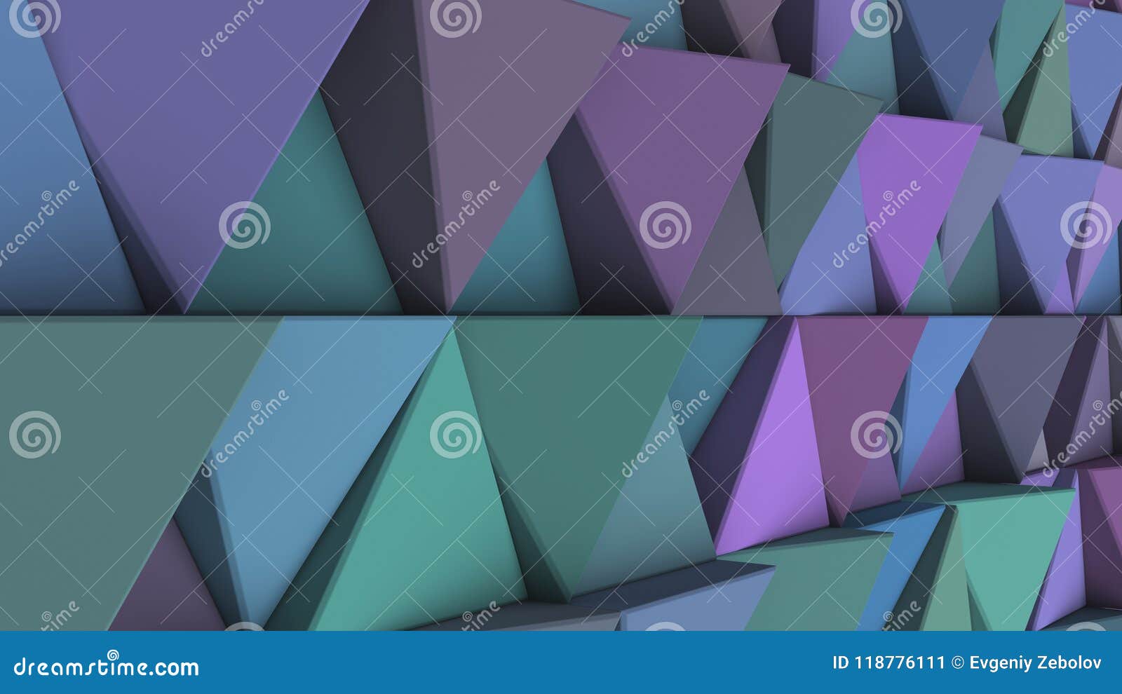 Pattern of Blue-purple Triangle Prisms Stock Illustration ...