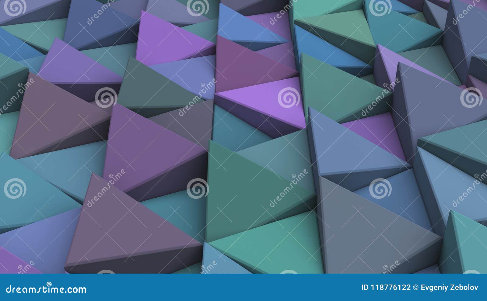 Pattern of Blue-purple Triangle Prisms Stock Illustration ...