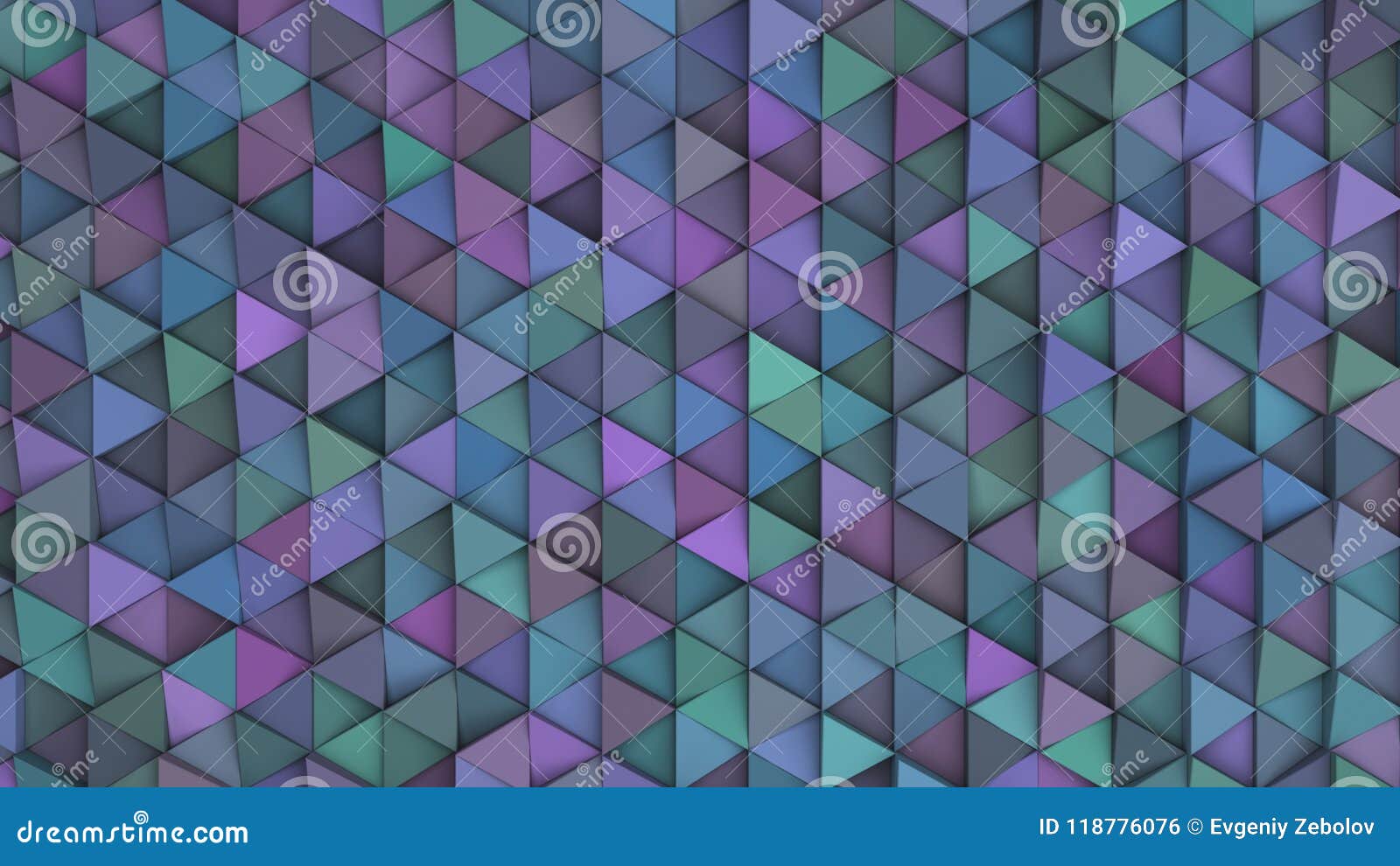 Pattern of Blue-purple Triangle Prisms Stock Illustration - Illustration of communication, wall ...