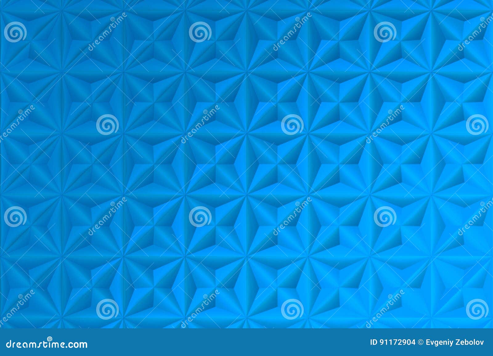 Pattern of Blue Pyramid Shapes Stock Illustration - Illustration of ...