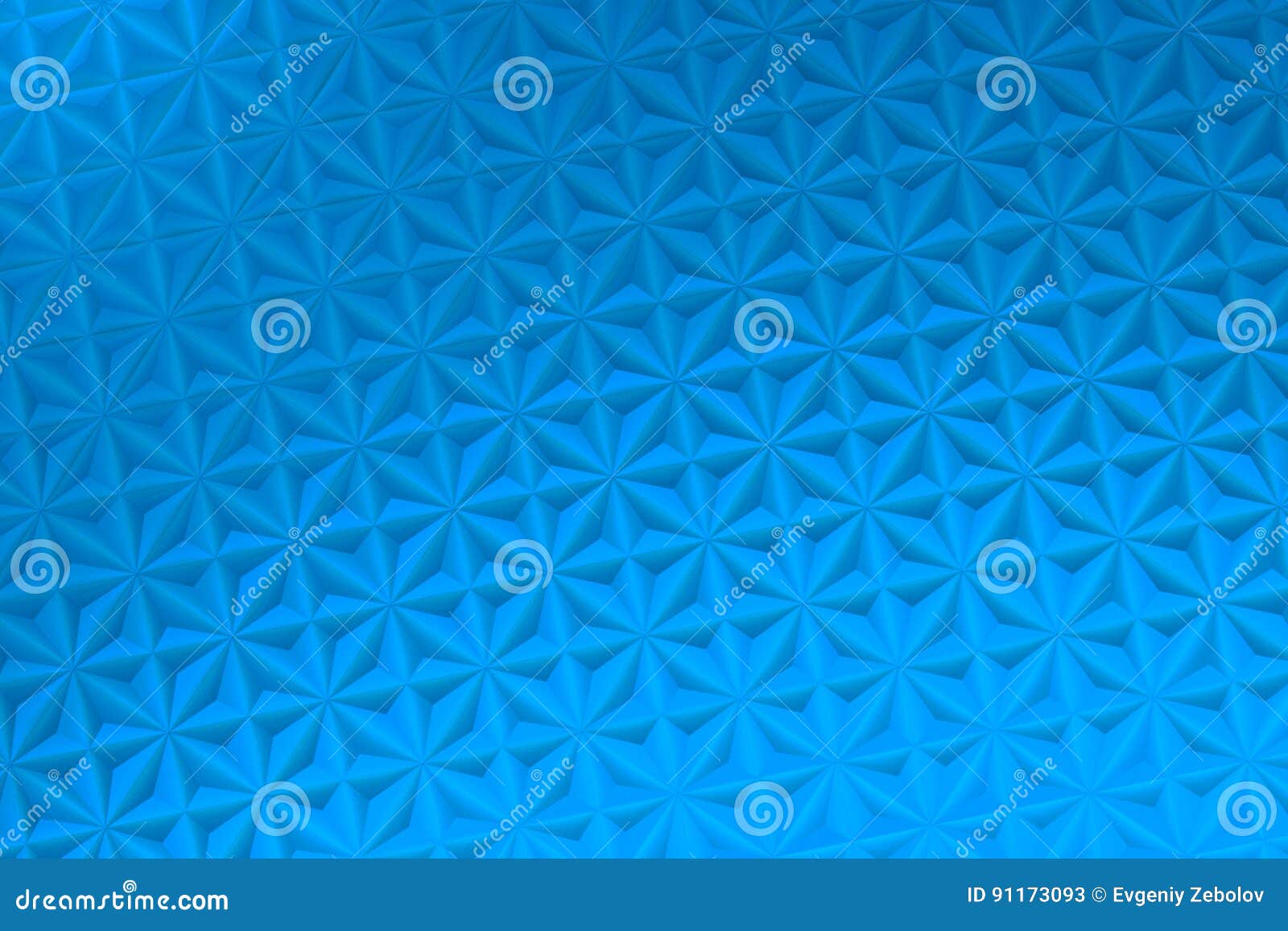 Pattern of Blue Pyramid Shapes Stock Illustration - Illustration of ...