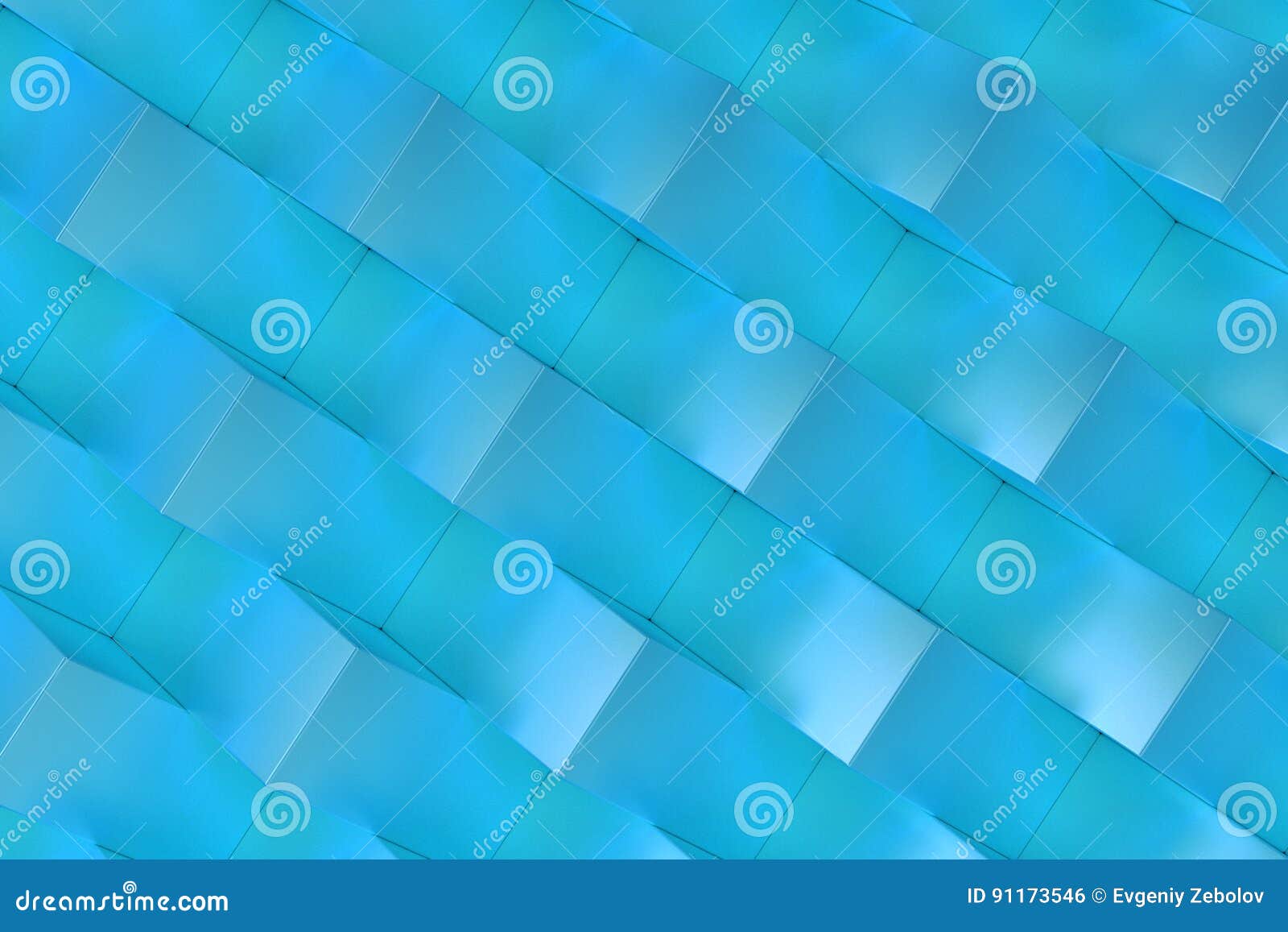 Pattern with Blue Rectangular Shapes Stock Illustration - Illustration ...