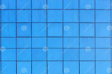 Pattern of Blue Square Windows. Stock Photo - Image of blue, buildings ...