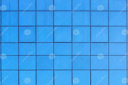 Pattern of Blue Square Windows. Stock Photo - Image of blue, buildings ...