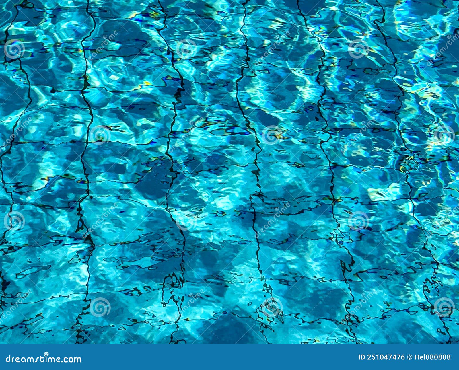 Pool Water. Blue and Turquoise Pattern on Surface. Blue Colored Pool ...