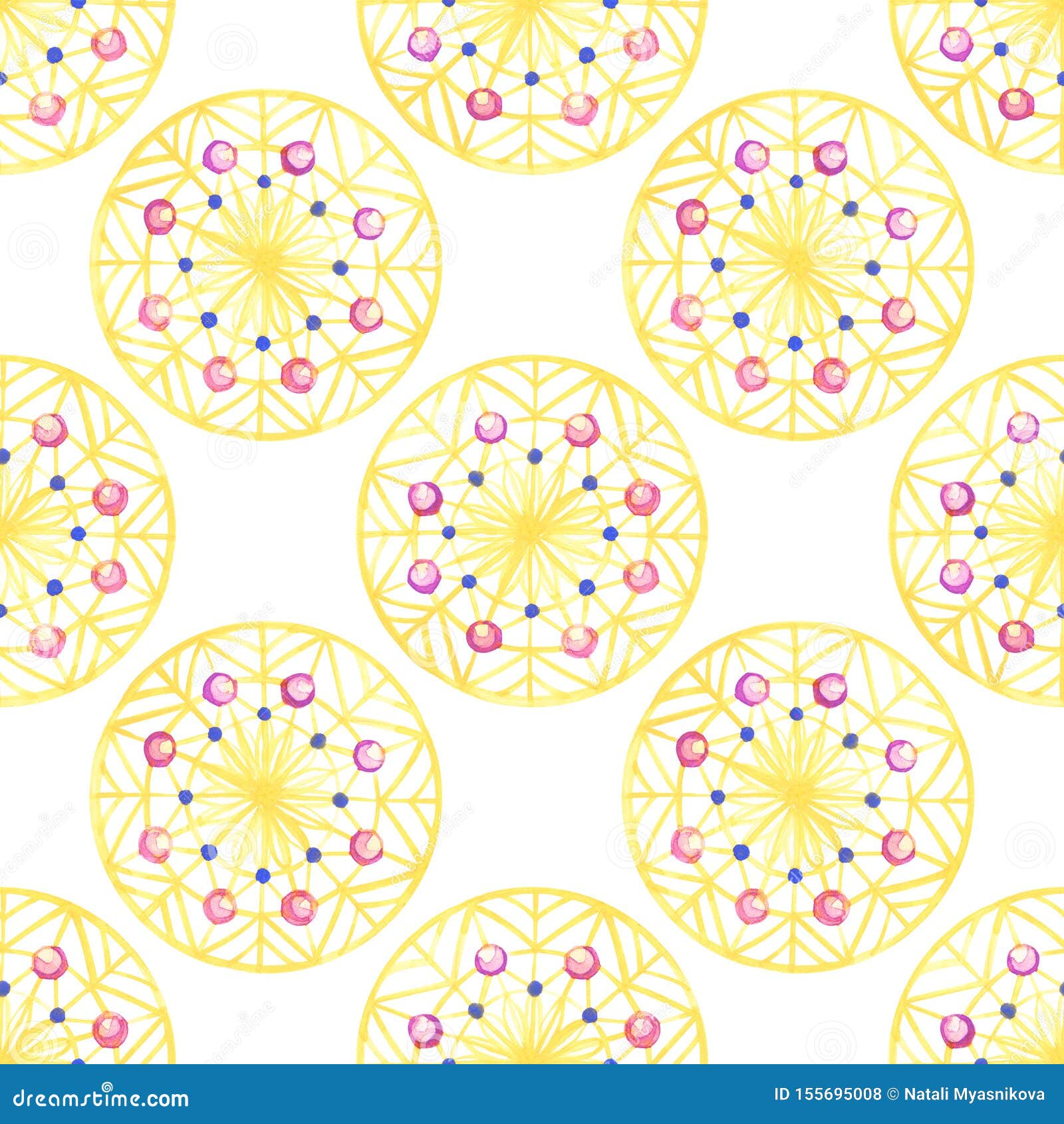 Pattern in Boho Style. Seamless Texture Hand Drawn. Illustration for ...