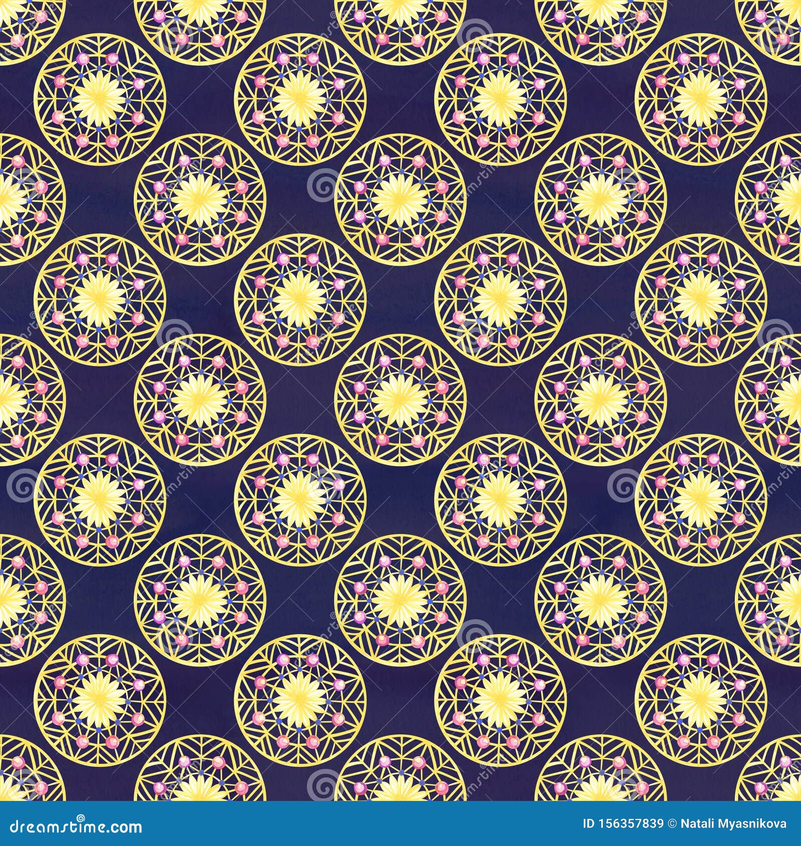 Pattern in Boho Style. Seamless Texture Hand Drawn. Illustration for ...