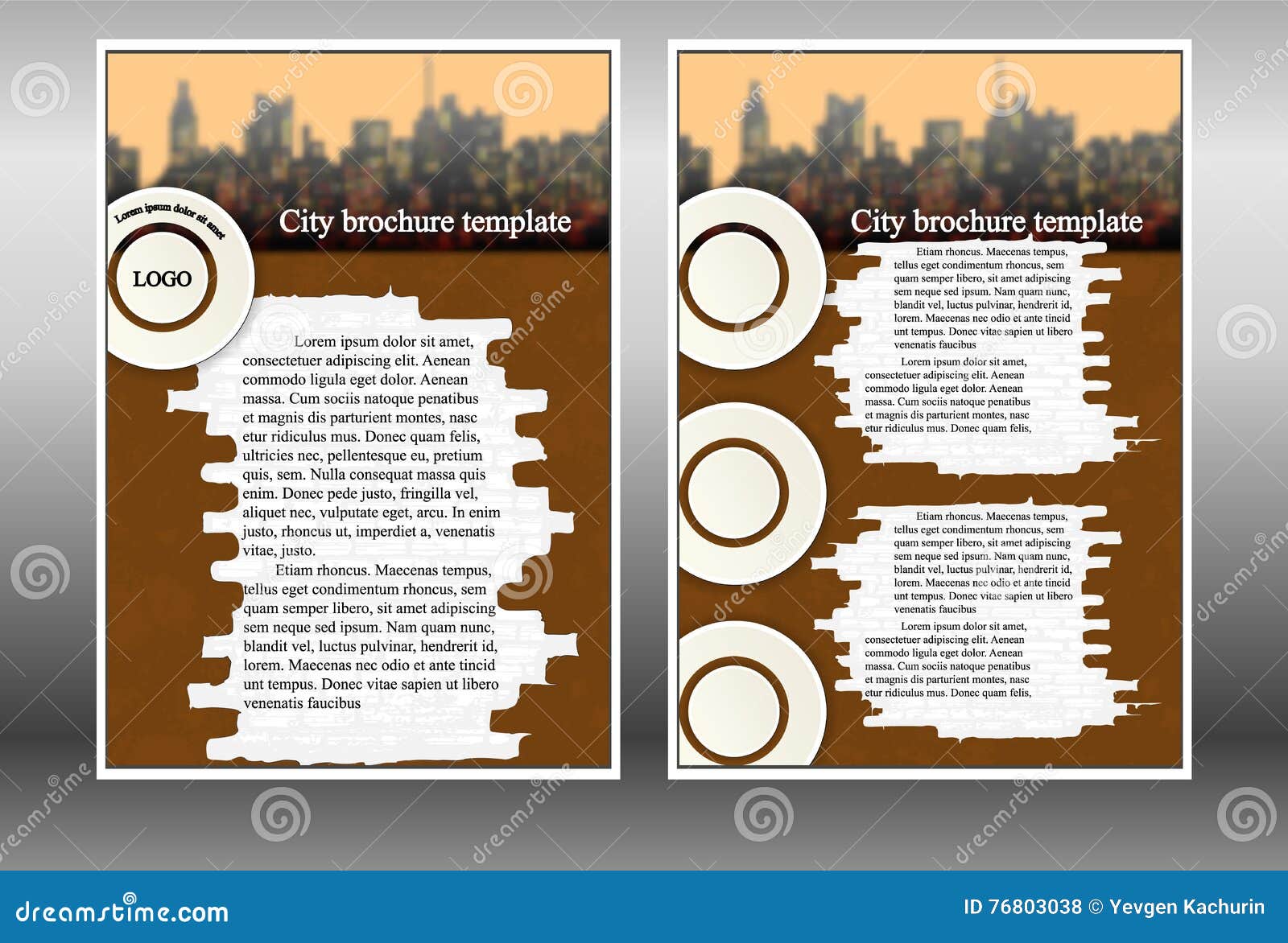 Pattern Booklet with the City Houses Stock Vector - Illustration of ...