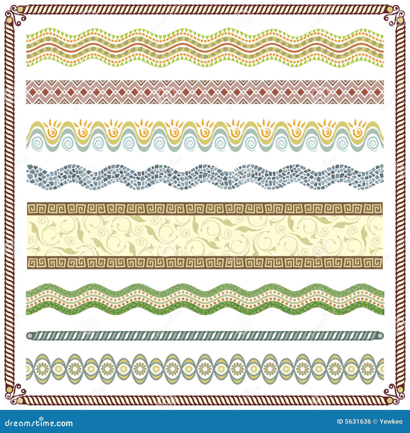 Pattern Border stock vector. Illustration of sign, pattern - 5631636