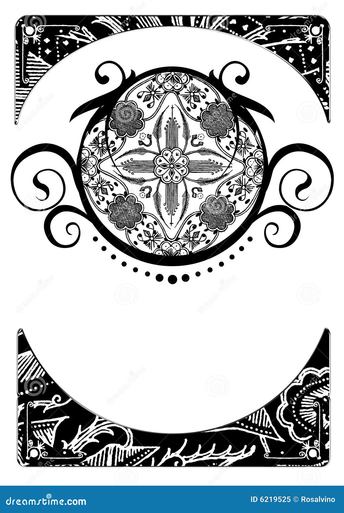 Pattern and Border of Batik Stock Illustration - Illustration of swirl ...