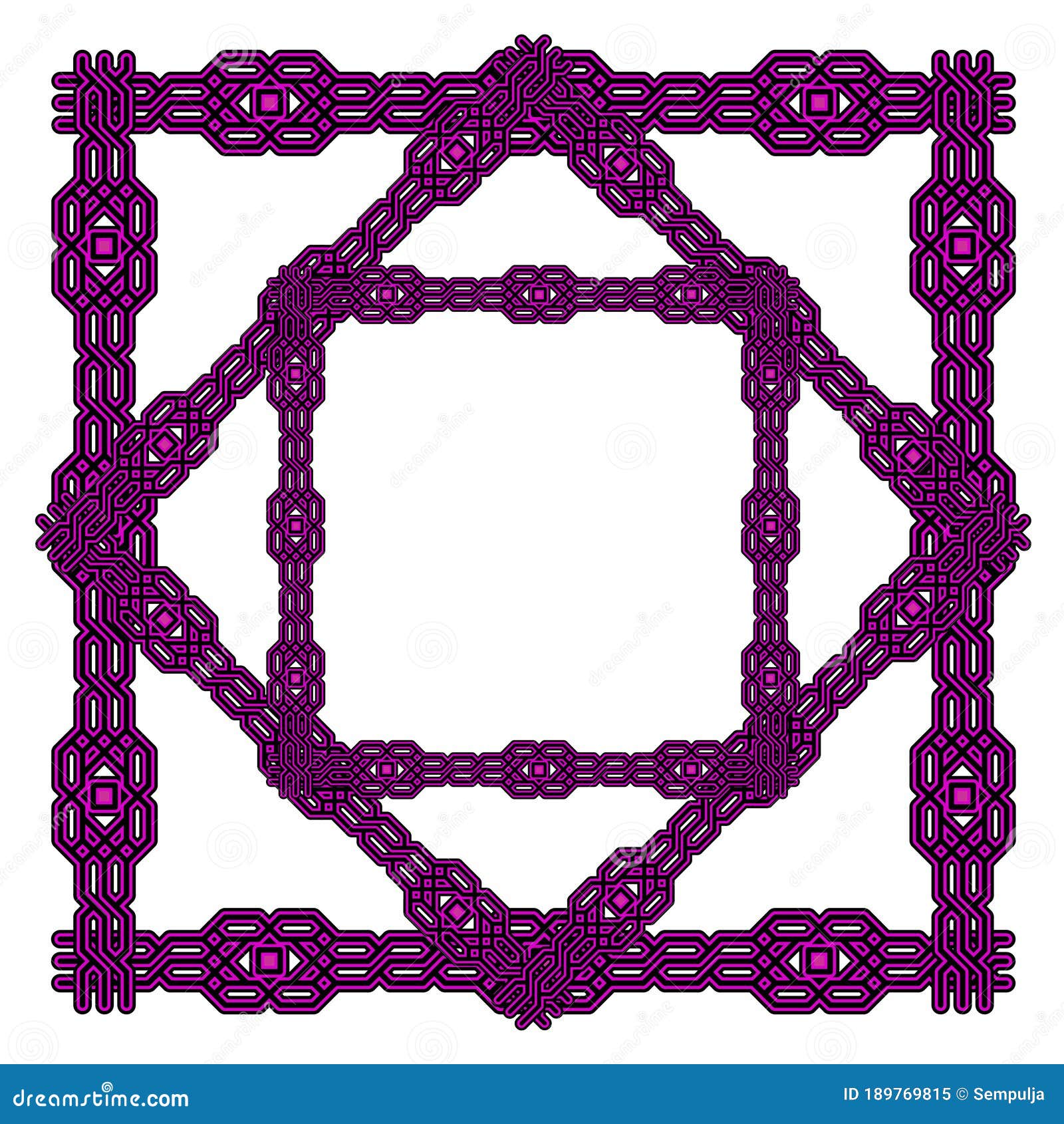 Pattern Braided the Braid of the Lines Stock Illustration ...