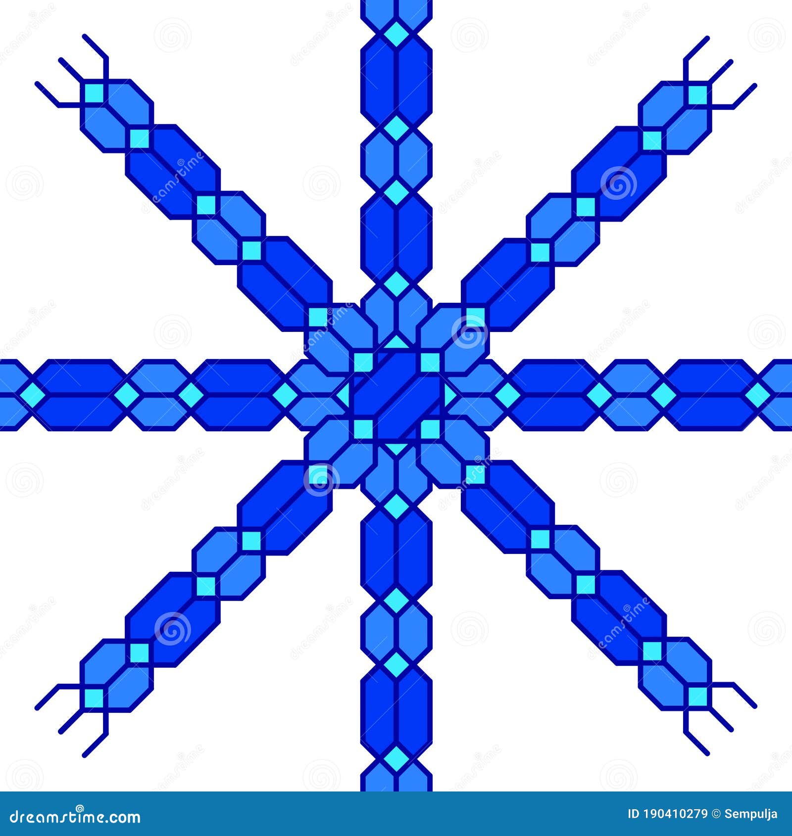 Pattern Braided the Braid of the Lines Stock Illustration ...