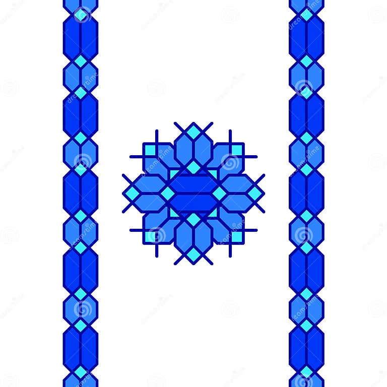 Pattern Braided the Braid of the Lines Stock Illustration ...