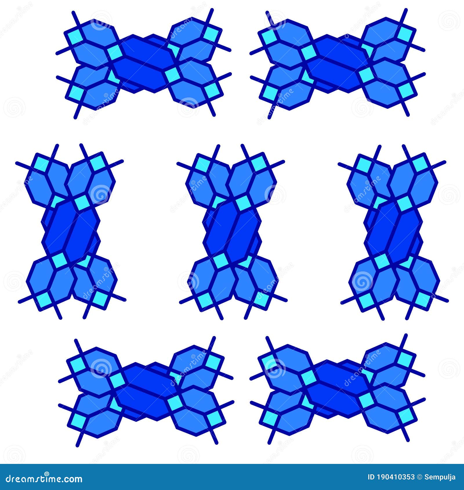 Pattern Braided the Braid of the Lines Stock Illustration ...