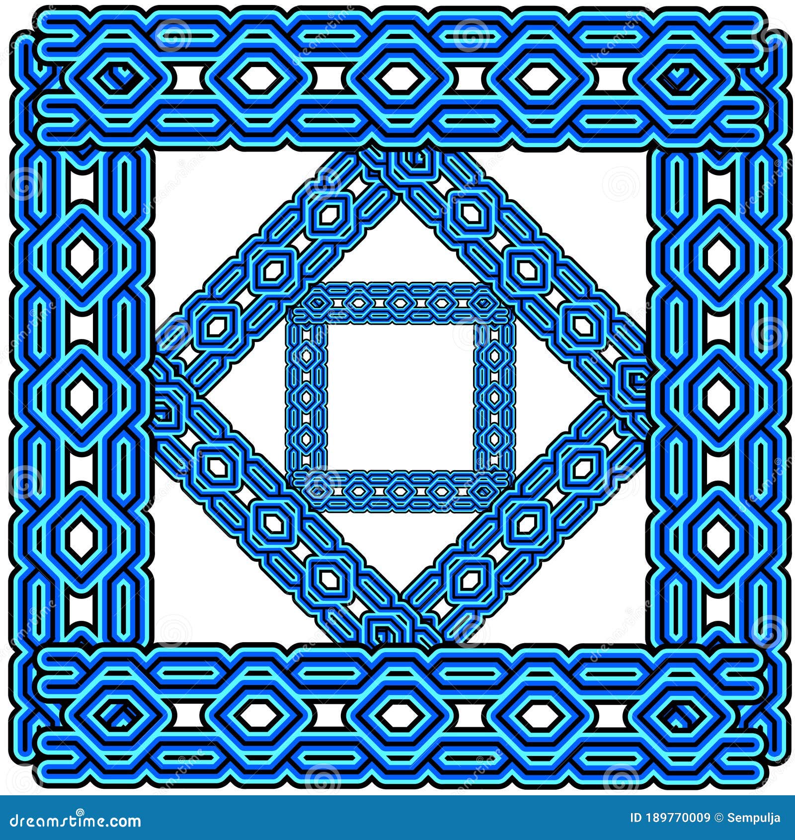 Pattern Braided the Braid of the Lines Stock Illustration ...