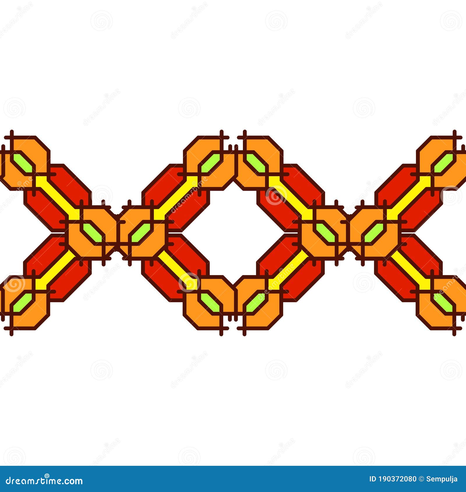 Pattern Braided the Braid of the Lines Stock Illustration ...