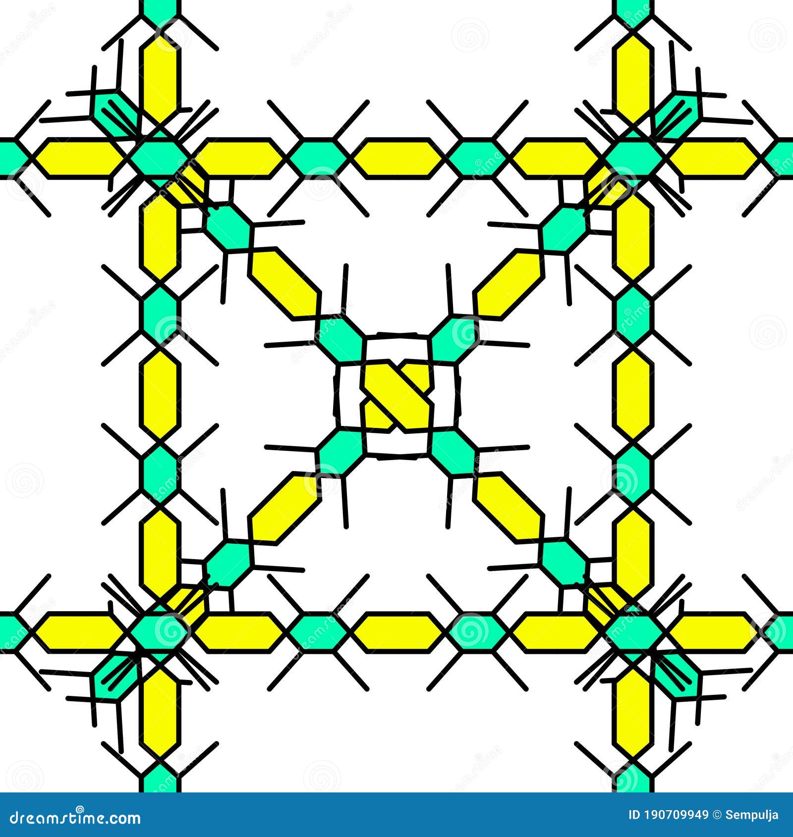 Pattern Braided the Braid of the Lines Stock Illustration ...